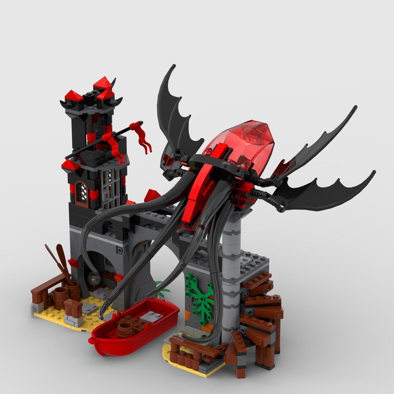 LEGO MOC Castle of the Octo Dragon by Samu | Rebrickable - Build with LEGO