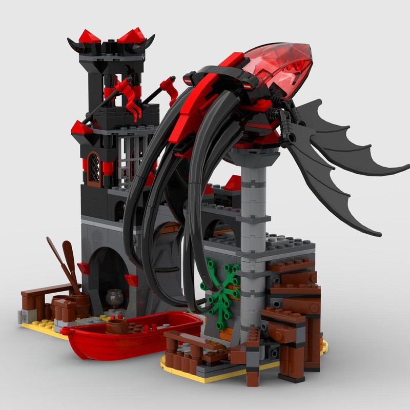 LEGO MOC Castle of the Octo Dragon by Samu | Rebrickable - Build with LEGO