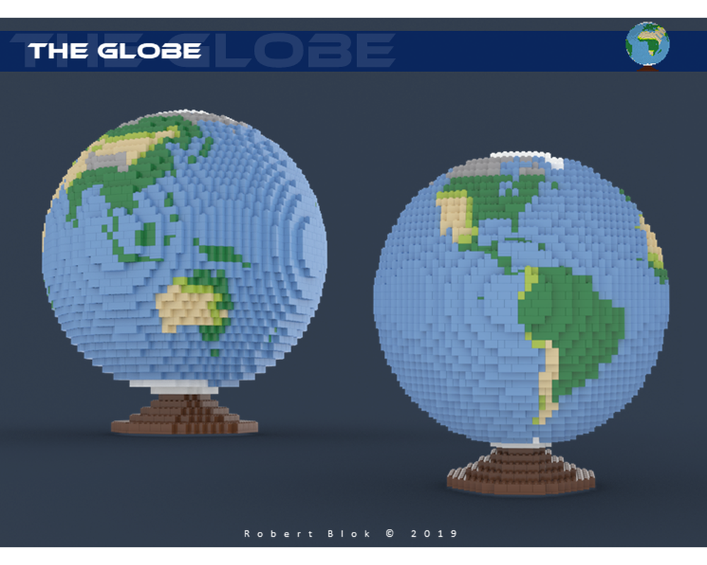 LEGO MOC Globe by Eyevanho | Rebrickable - Build with LEGO