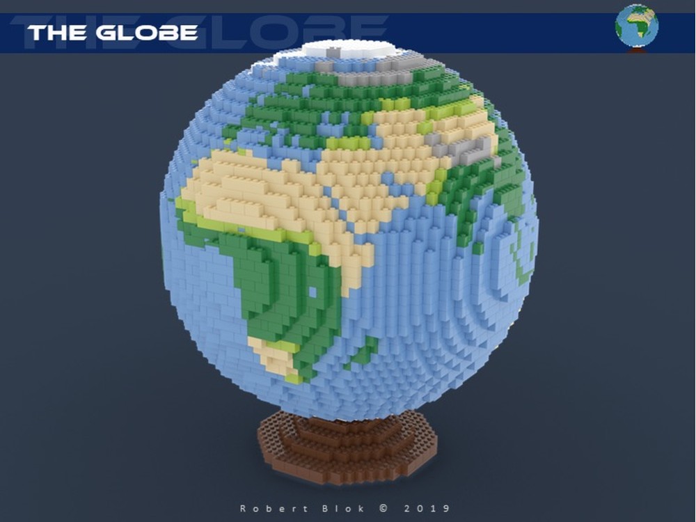 LEGO MOC Globe by Eyevanho | Rebrickable - Build with LEGO