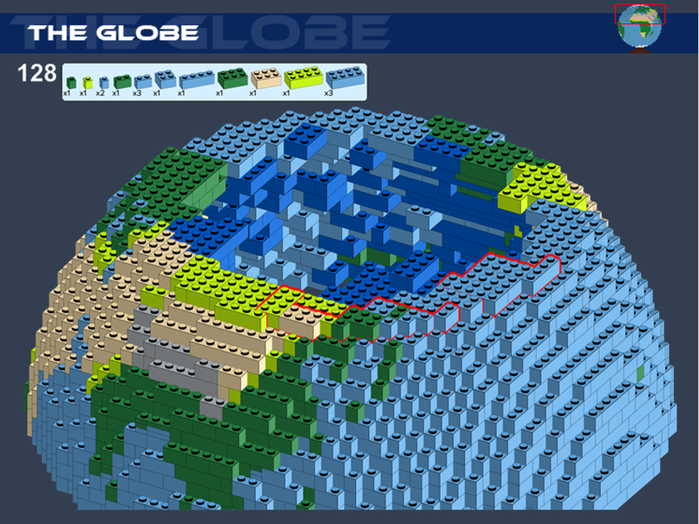 LEGO MOC Globe by Eyevanho | Rebrickable - Build with LEGO