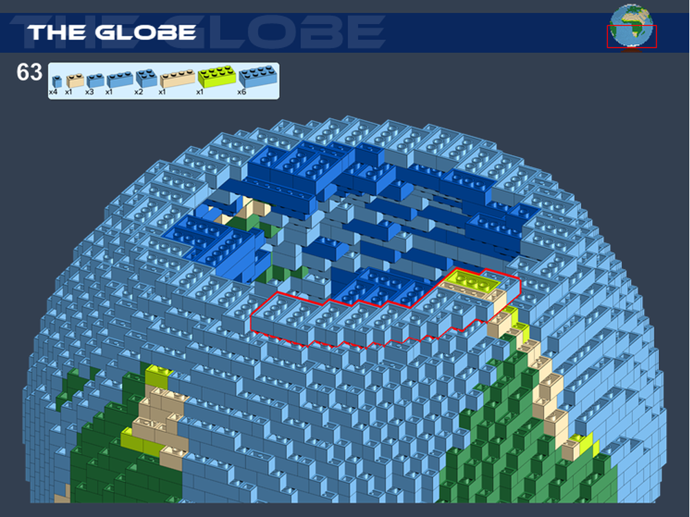 LEGO MOC Globe by Eyevanho | Rebrickable - Build with LEGO