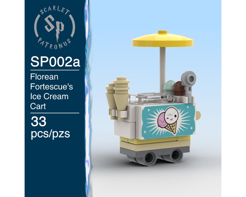 LEGO MOC Florean Fortescue's Ice Cream Cart - SP002a by ScarletPatronus ...
