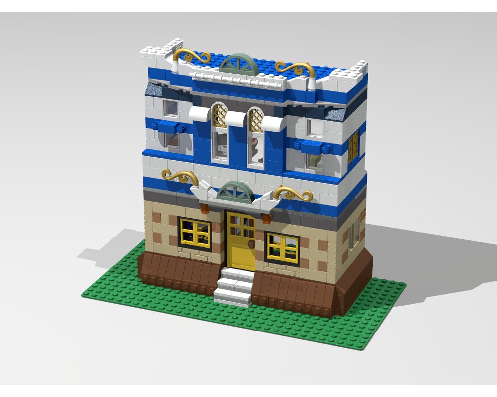 LEGO MOC 2 Storey Town House by Moe Brickman | Rebrickable - Build with ...