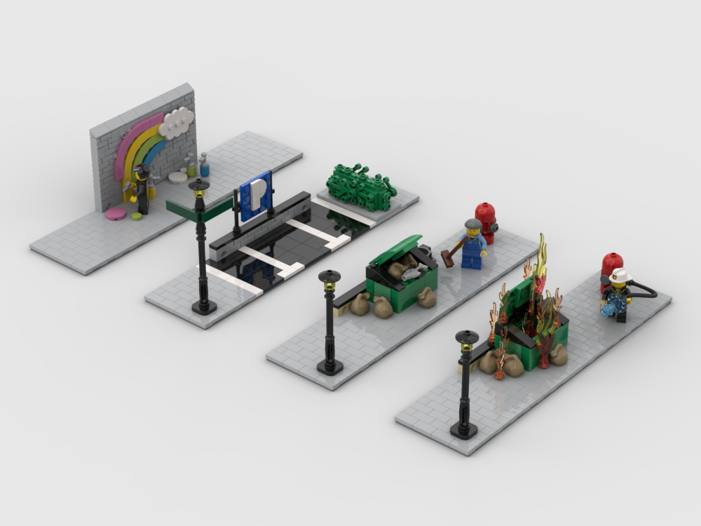 LEGO MOC Modular Corner Pack #3 - Turn every modular model into a ...