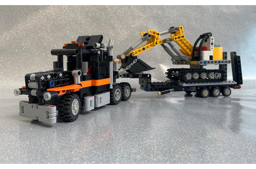 LEGO MOC Truck With Liebherr 970 by Target86 | Rebrickable - Build with ...