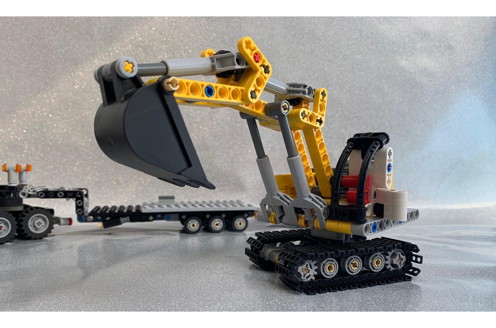LEGO MOC Truck With Liebherr 970 by Target86 | Rebrickable - Build with ...