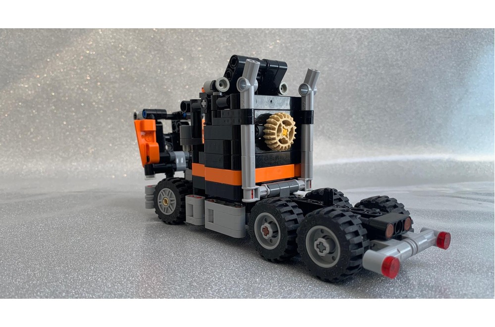 LEGO MOC Truck With Liebherr 970 by Target86 | Rebrickable - Build with ...