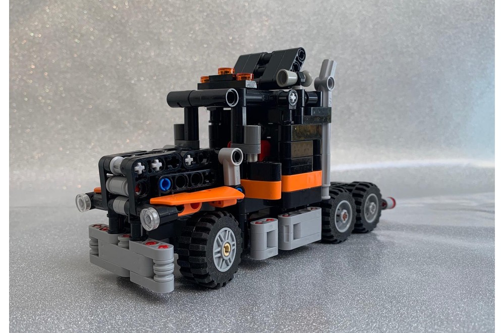 LEGO MOC Truck With Liebherr 970 by Target86 | Rebrickable - Build with ...
