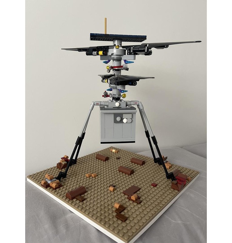 LEGO MOC NASA-Ingenuity Mars helicopter. Scale 1:5 by PedroJ ...