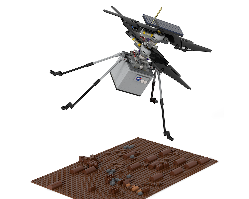 LEGO MOC NASA-Ingenuity Mars helicopter. Scale 1:5 by PedroJ ...