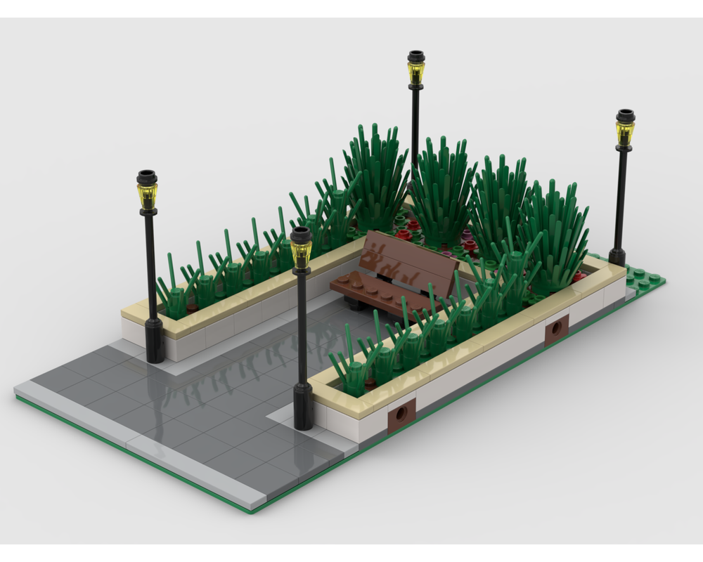 LEGO MOC Modular Urban Park by boilermaker5832 | Rebrickable - Build ...