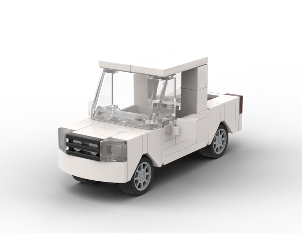 LEGO MOC Small White Pickup by Leo1 | Rebrickable - Build with LEGO