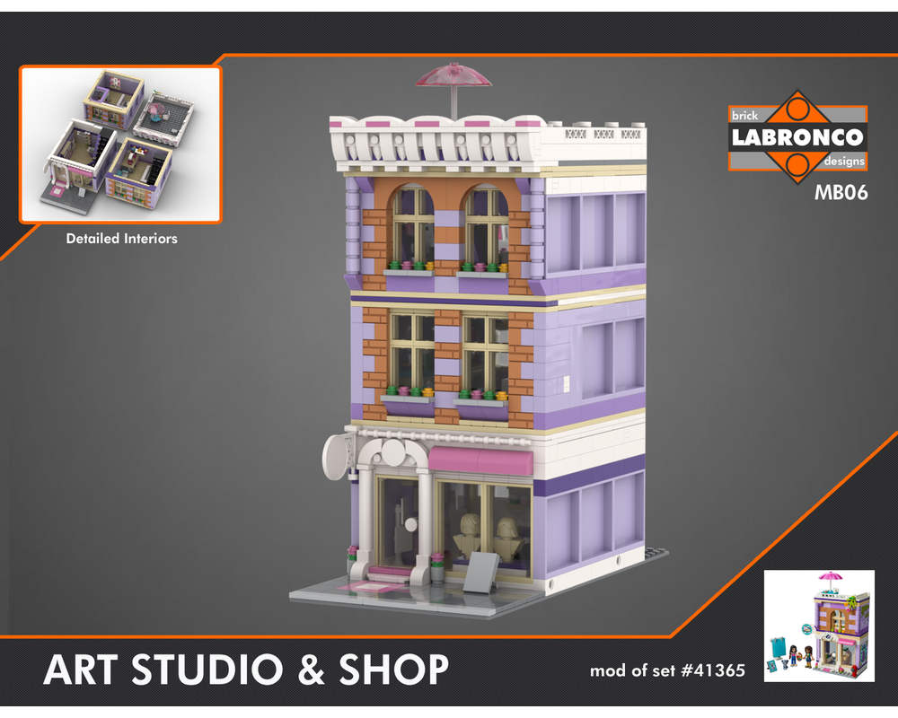 LEGO MOC MB06 - Art Studio & Shop by Labronco Brick Designs ...