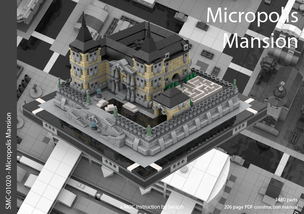 Lego Moc Micropolis Mansion By Seraph Rebrickable Build With Lego