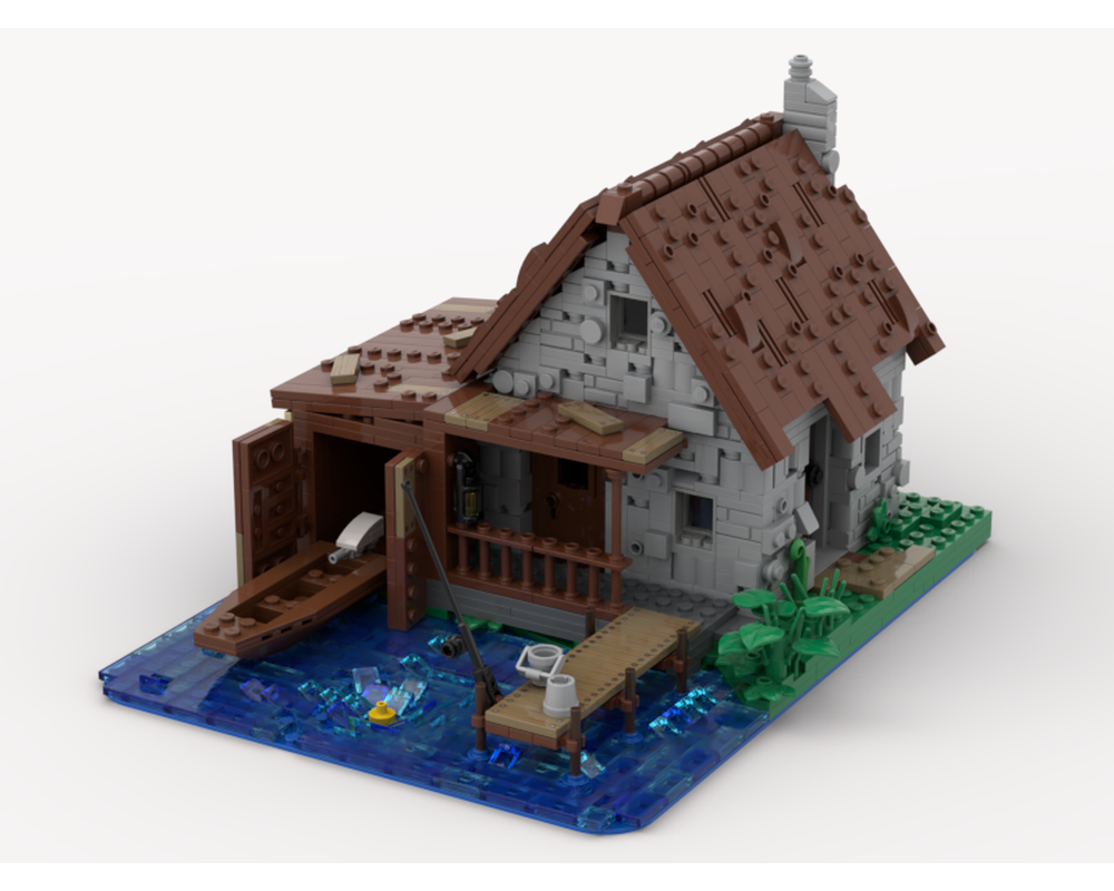 LEGO MOC Fishing Cabin by Chricki | Rebrickable - Build with LEGO