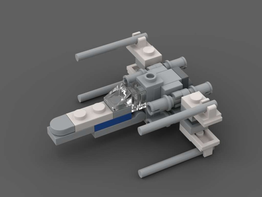 LEGO MOC X-Wing Mini Version with moveable wings (43 parts) by macetat ...