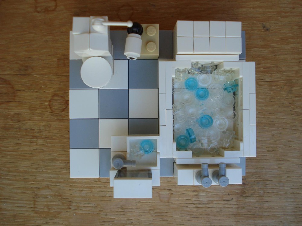LEGO MOC Bathroom for Modular House by Nicole1 | Rebrickable - Build ...