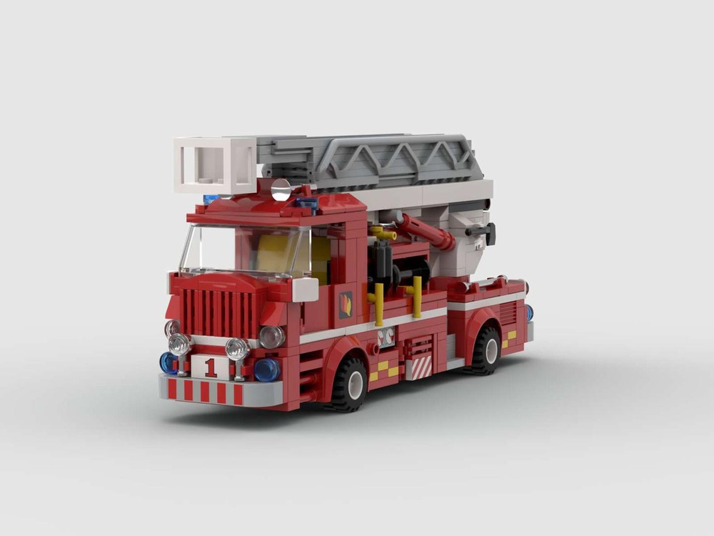 LEGO MOC Fire Truck - Ladder #1 by nwbricks | Rebrickable - Build with LEGO