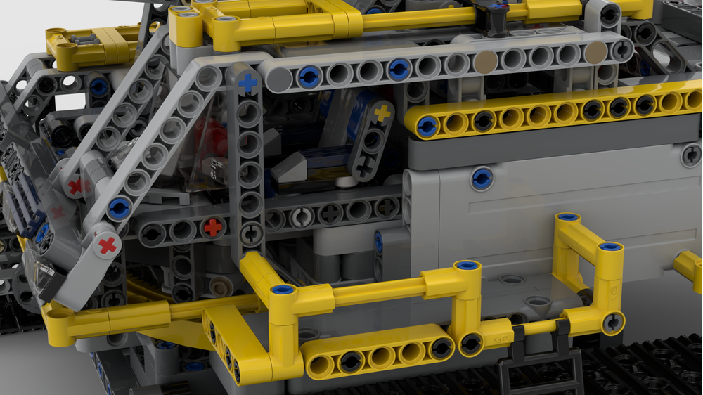 LEGO MOC Telescopic Excavator by Bl@ckSp@rk | Rebrickable - Build with LEGO