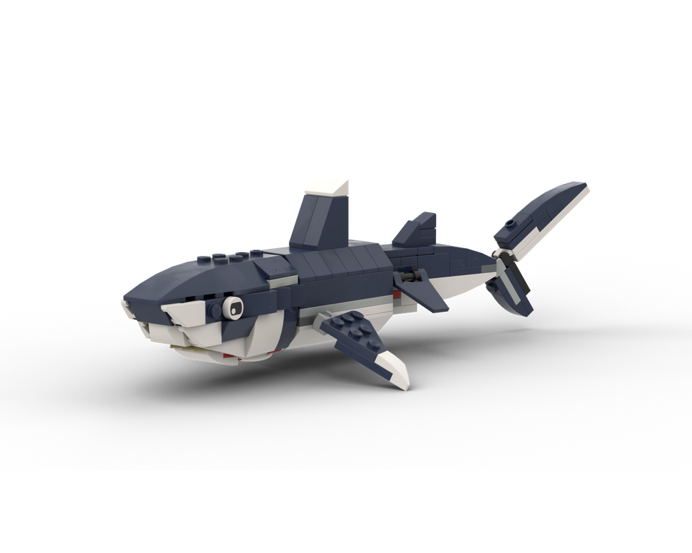 LEGO MOC Whitetip Reef Shark by bricksmartworkshop | Rebrickable ...