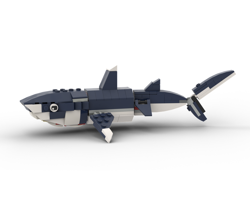 LEGO MOC Whitetip Reef Shark by bricksmartworkshop | Rebrickable ...
