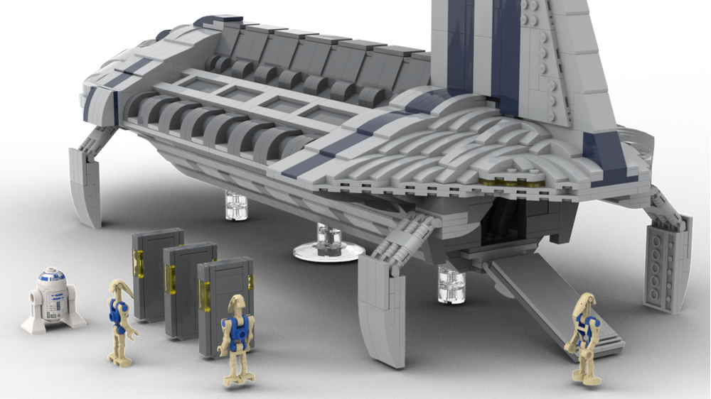 LEGO MOC Separatist Sheathipede-class Type B Shuttle by RendiliBricks ...