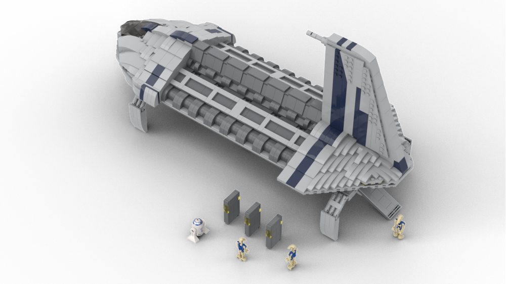 LEGO MOC Separatist Sheathipede-class Type B Shuttle by RendiliBricks ...
