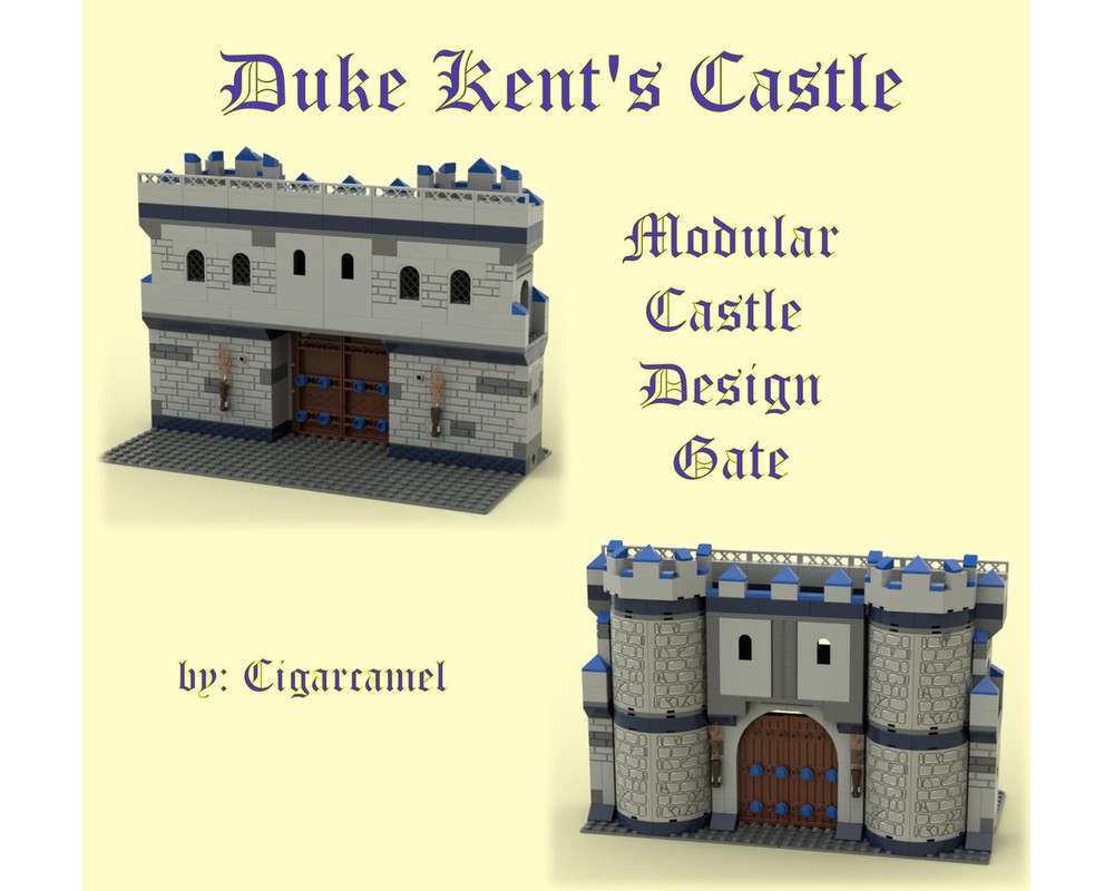 LEGO MOC Duke Kent's Castle Gate by cigarcamel | Rebrickable - Build ...
