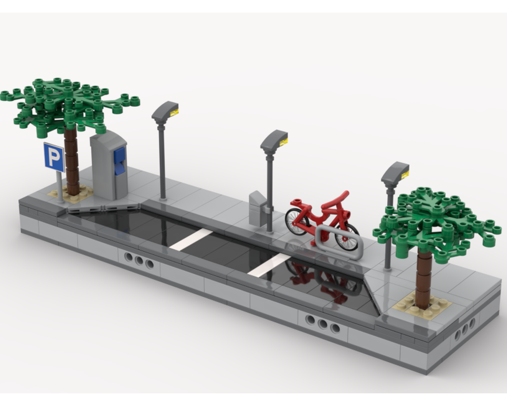 LEGO MOC Modular Parking lot 2 by Chricki | Rebrickable - Build with LEGO