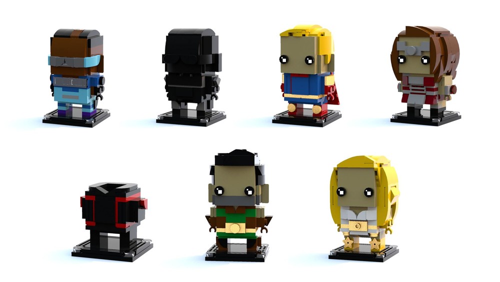 Lego Moc 7 Superheroes Pack By Igor X Rebrickable Build With Lego