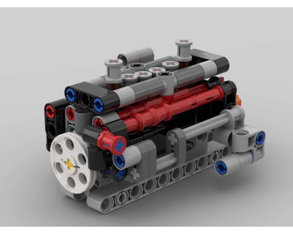 LEGO MOC 42093 and 42103 Combined Model: Mack M10 I6 Engine by ...