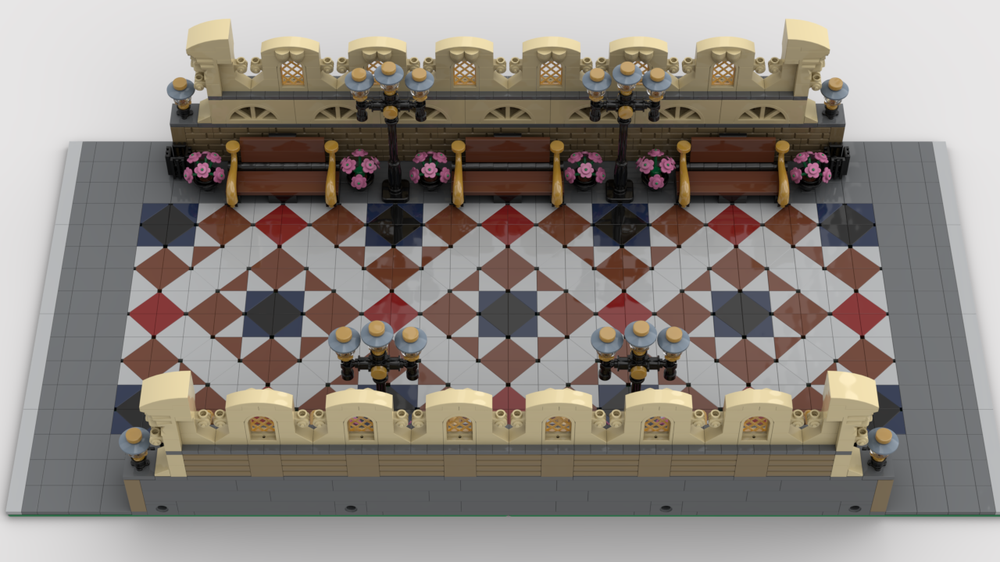 LEGO MOC Small Plaza - double sided modular by zero_g_is_fun ...