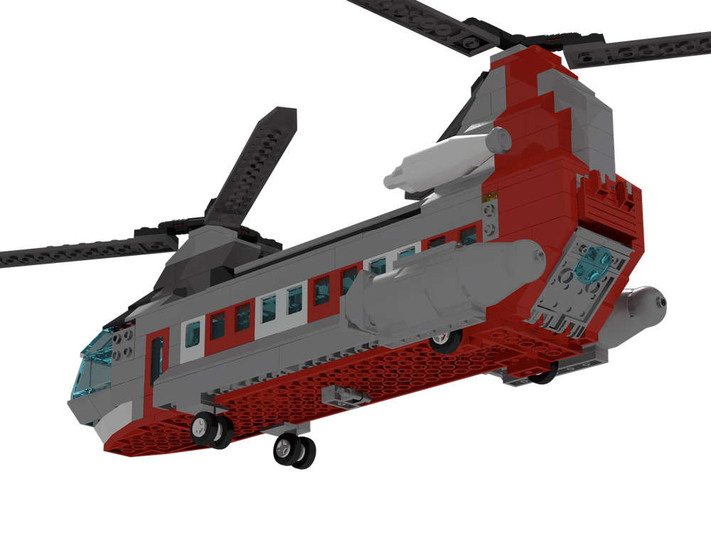 LEGO MOC Tandem Helicopter by LBBDE | Rebrickable - Build with LEGO