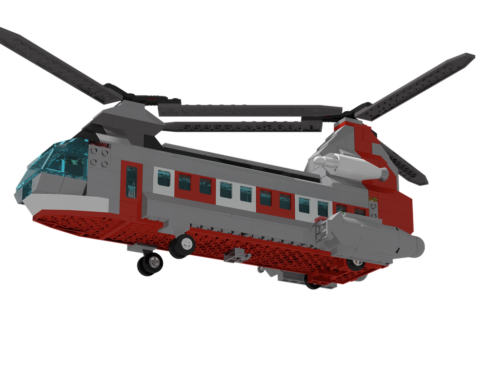 LEGO MOC Tandem Helicopter by LBBDE | Rebrickable - Build with LEGO
