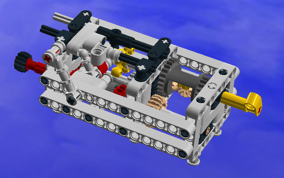 LEGO MOC 3 speed gearbox by Brick Forge | Rebrickable - Build with LEGO