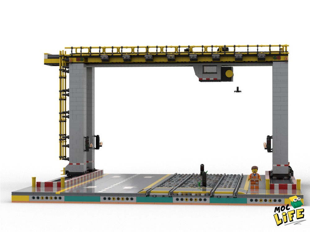 LEGO MOC Rail mounted crane by MocLife | Rebrickable - Build with LEGO