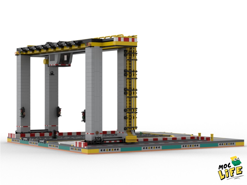 LEGO MOC-48396 Rail mounted crane by MocLife | Rebrickable - Build with ...