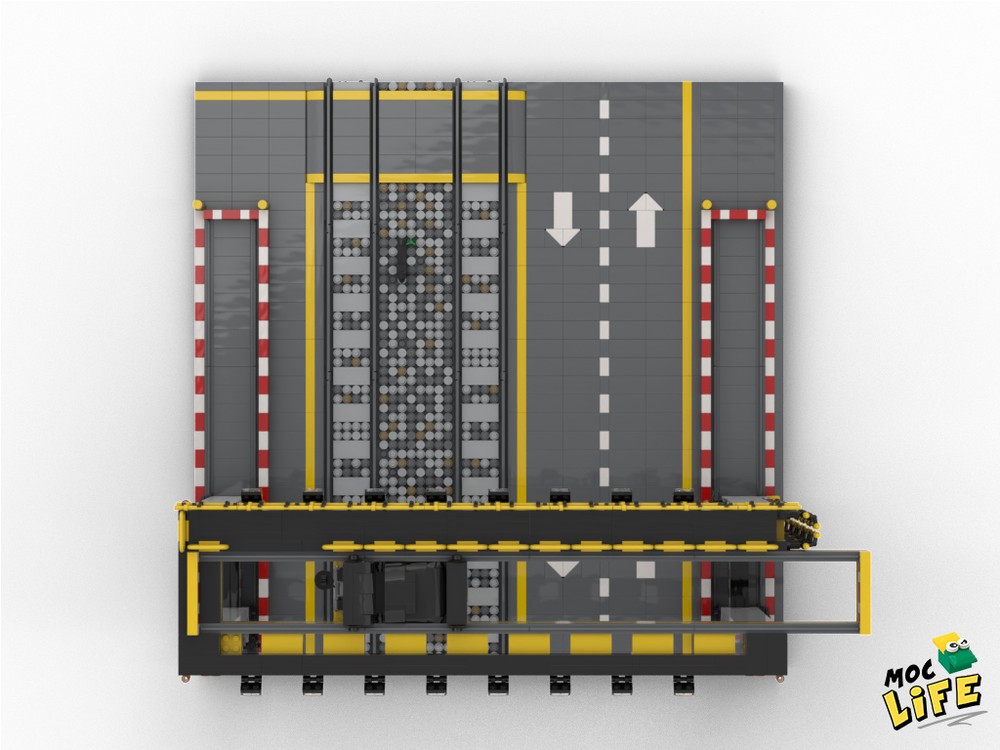 LEGO MOC-48396 Rail mounted crane by MocLife | Rebrickable - Build with ...