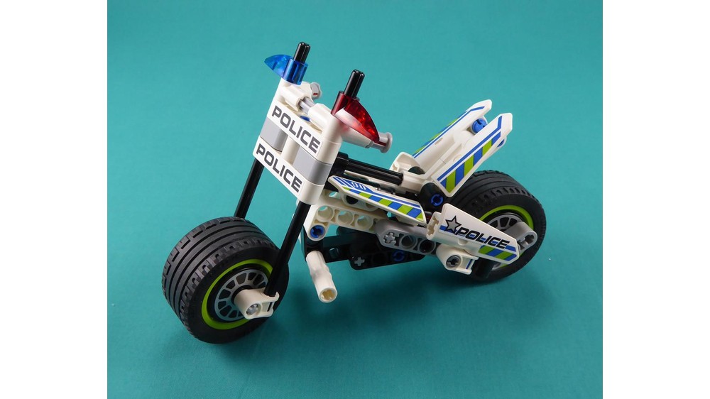 LEGO MOC Police Motorcycle 42047 C Model by BrickFlux | Rebrickable ...