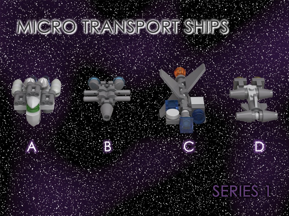 LEGO MOC Micro Transport Ships - Series 1 by Thomus_Bean | Rebrickable ...