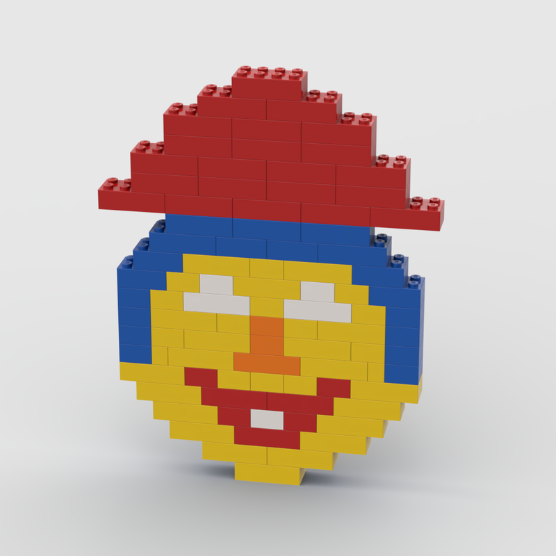 LEGO MOC Brick Face by L1ma | Rebrickable - Build with LEGO