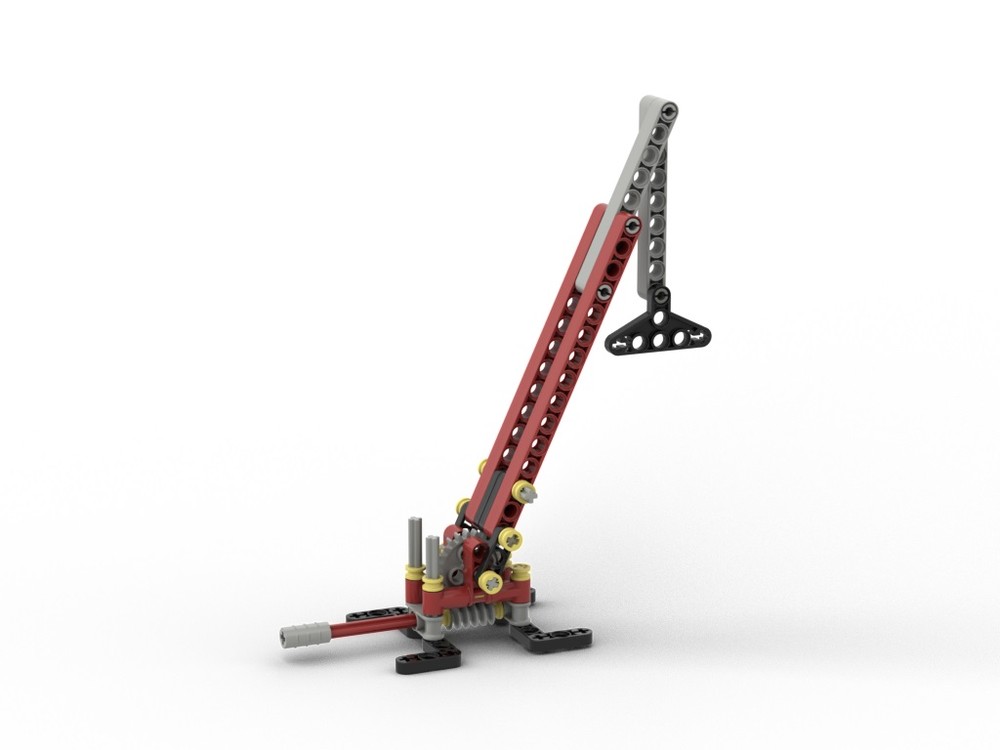 Lego Moc Worm Gear Design Crane By Hlw Rebrickable Build With Lego