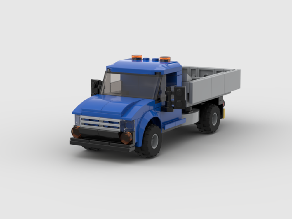 LEGO MOC Blue truck by BrickAA | Rebrickable - Build with LEGO