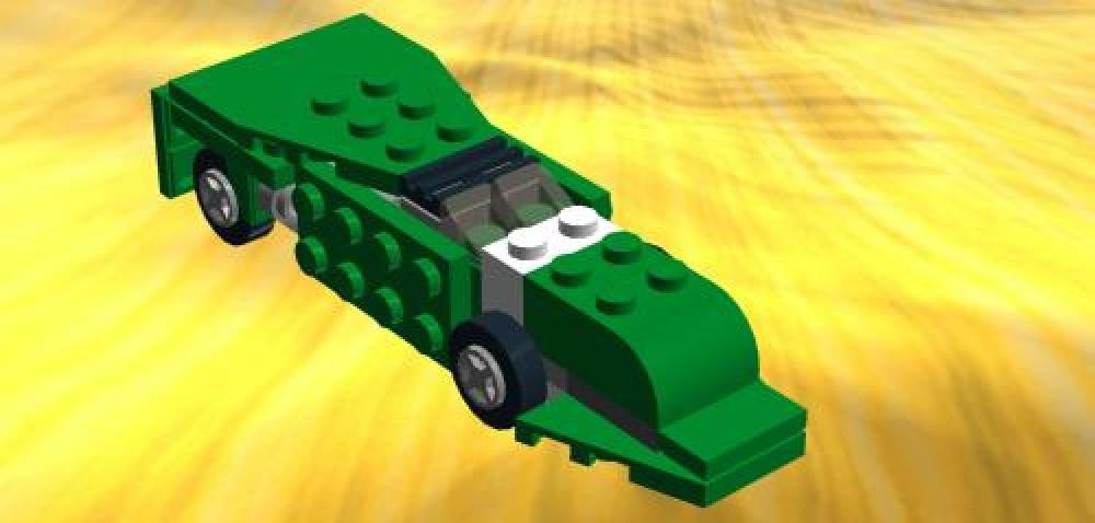 LEGO MOC Green Racer by TeagueO | Rebrickable - Build with LEGO