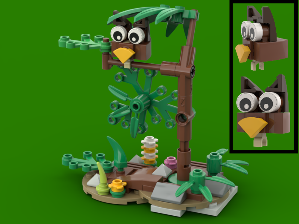 Lego Moc Nano Owl By Legoori Rebrickable Build With Lego