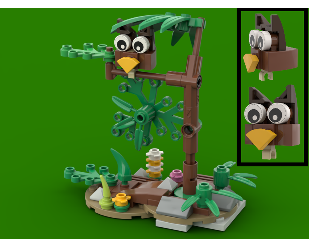LEGO MOC Nano Owl by LegoOri | Rebrickable - Build with LEGO