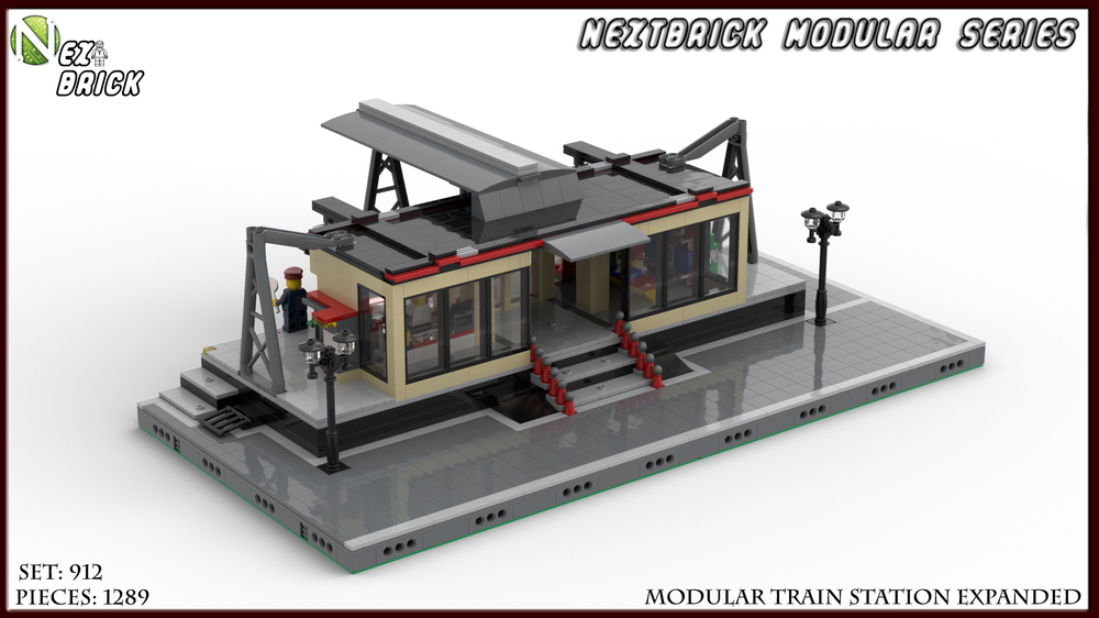 LEGO MOC NEXTBrick System Modular Train Station by CyberLogic ...
