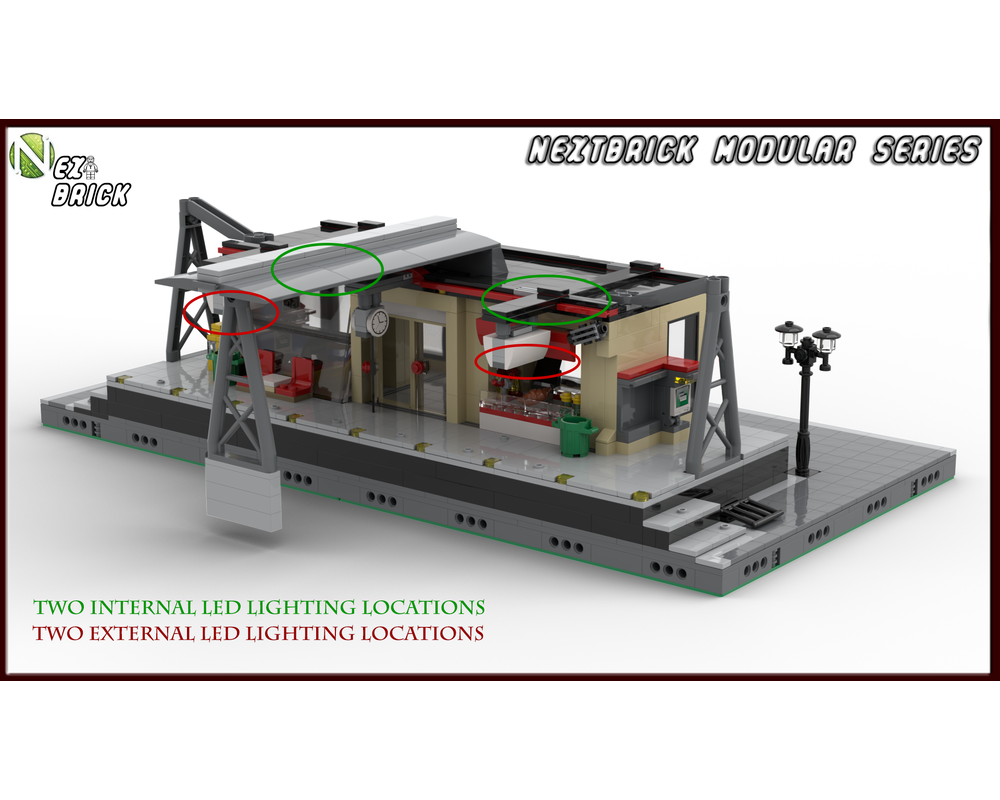 LEGO MOC NEXTBrick System Modular Train Station by CyberLogic ...