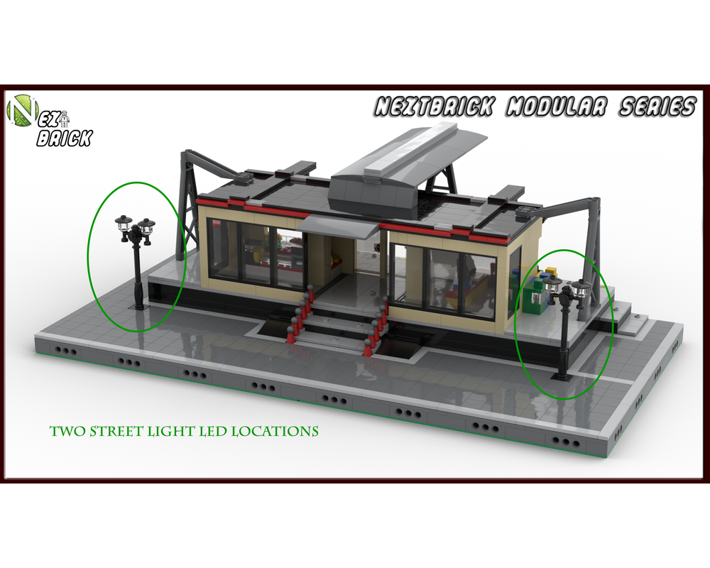 LEGO MOC NEXTBrick System Modular Train Station by CyberLogic ...